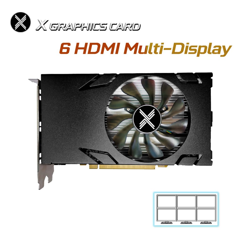 Multi Display RX580 8GB 6 X HDMI Ports Multi-Display Graphics - X-VSION ...