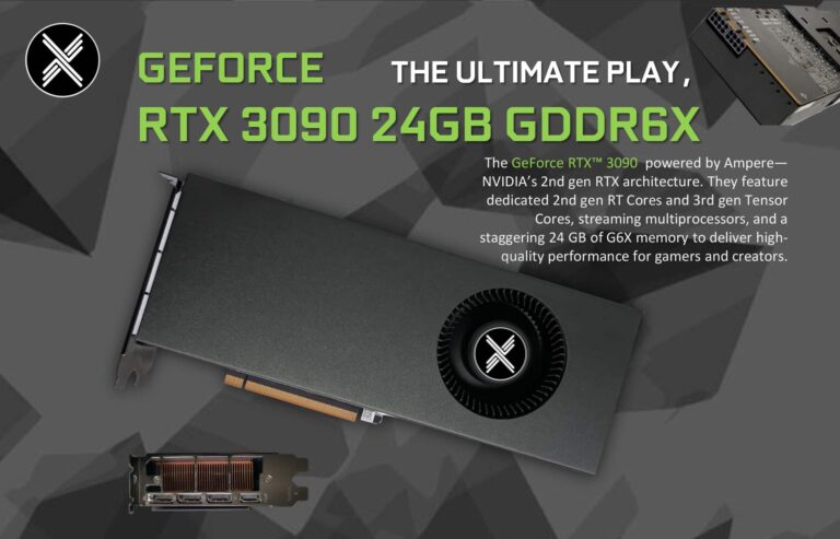 GEFORCE RTX 3090 24GB GDDR6 The Ultimate Play - X-VSION GRAPHICS CARD